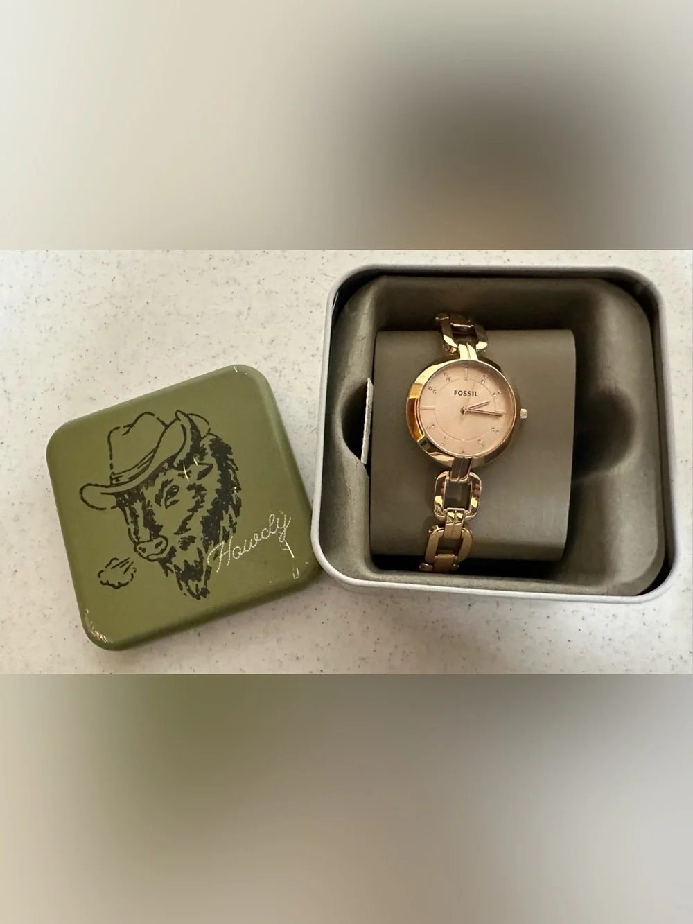 Fossil | Accessories | Fossil Kerrigan Rose Gold Bracelet Watch ...